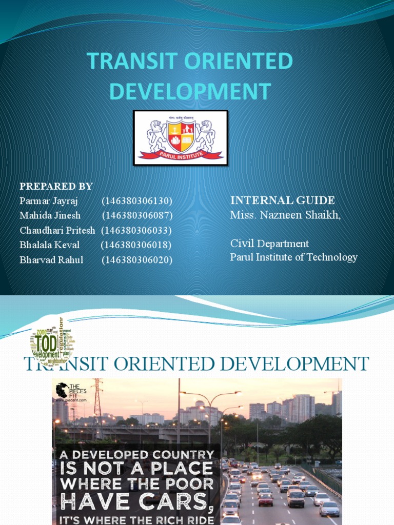 Transit Oriented Development: Internal Guide | PDF | Air Pollution ...