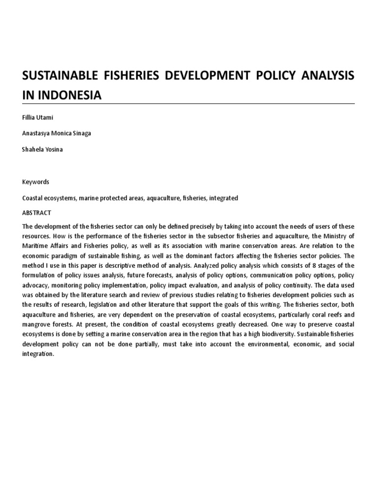 Template - Analisis Kebijakan Pembangunan Perikanan - B Indonesia - Id ...