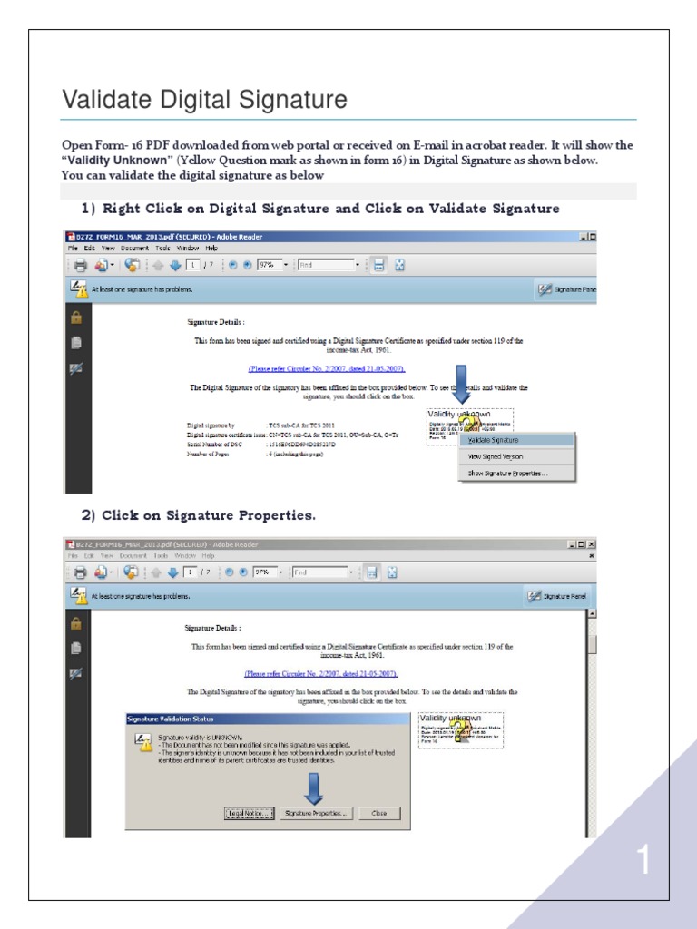 Validate Digital Signature | PDF | Law Validate Digital Signature | PDF | Law