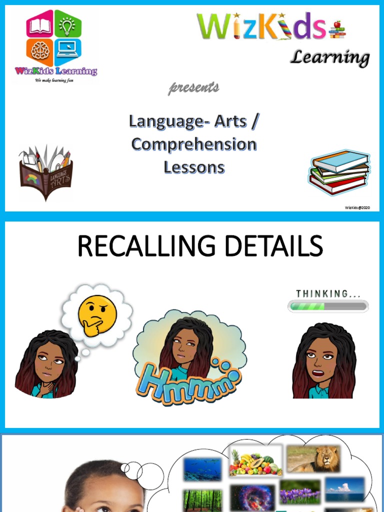 Recalling Details in Reading Comprehension | PDF