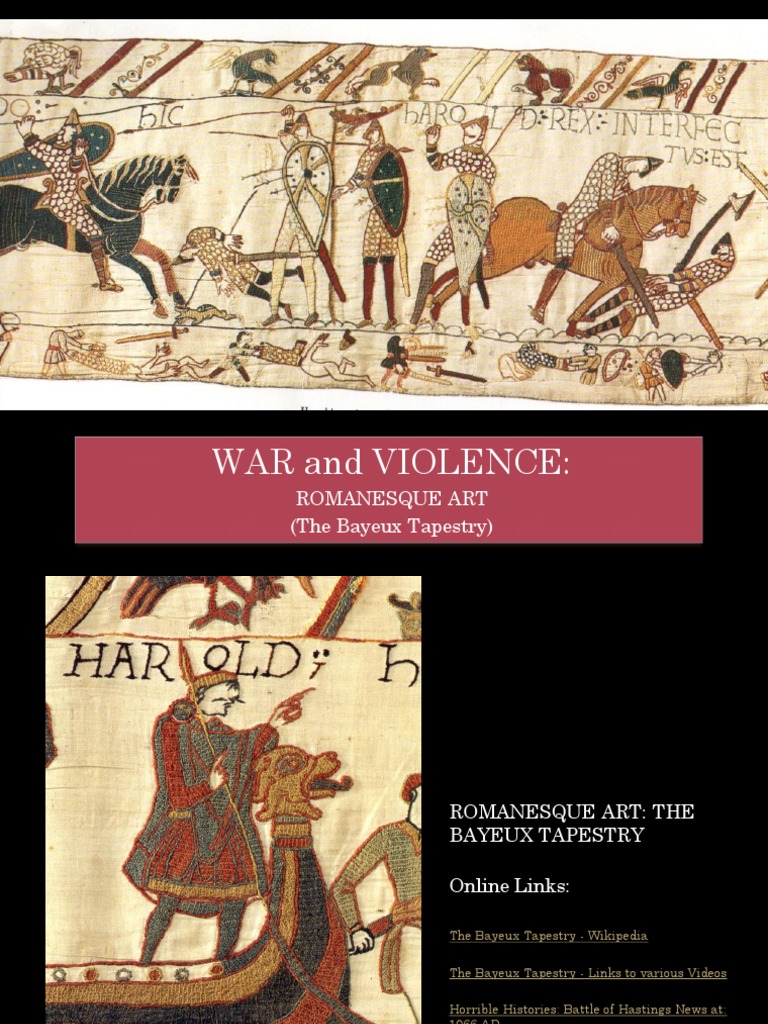 Bayeux Tapestry Romanesque Art | PDF | Middle Ages