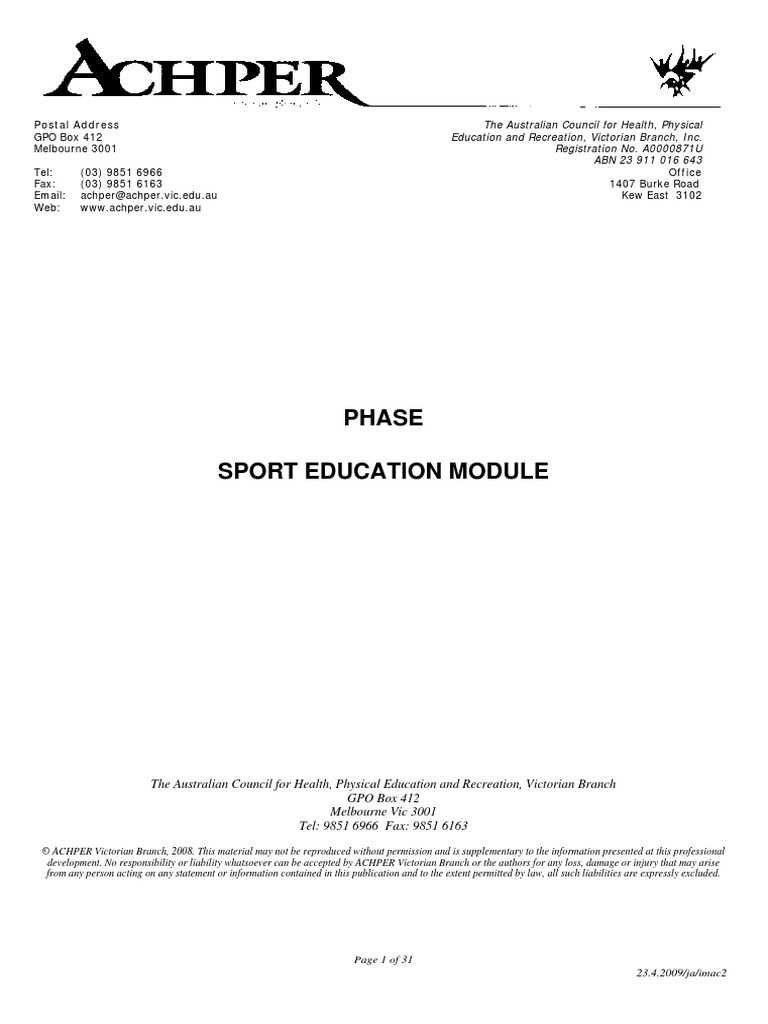 Sepep | PDF | Educational Assessment | Physical Education