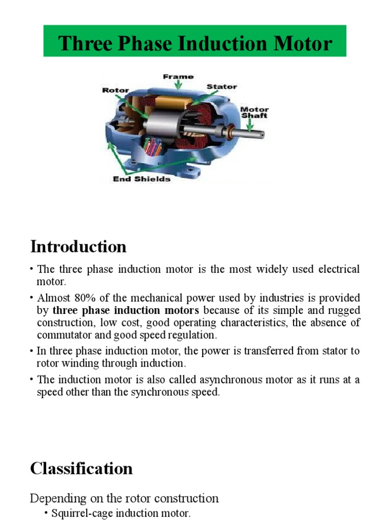 Three Phase Induction Motor | PDF | Electric Motor | Electromagnetic ...