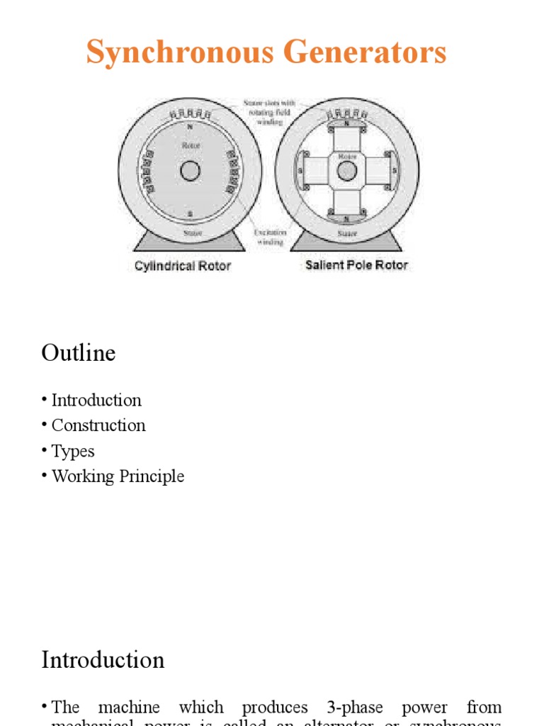 Synchronous Generators | PDF | Electric Motor | Rectifier