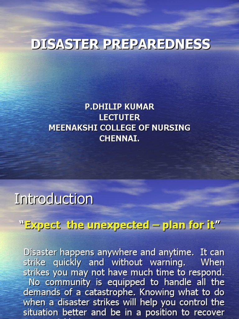 A Comprehensive Guide to Disaster Preparedness: Understanding the ...