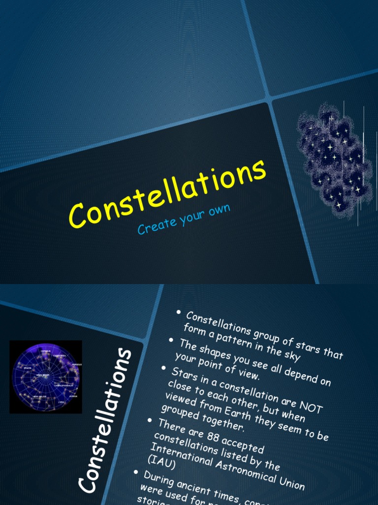 Create Your Own Constellation Instructions | PDF | Nature