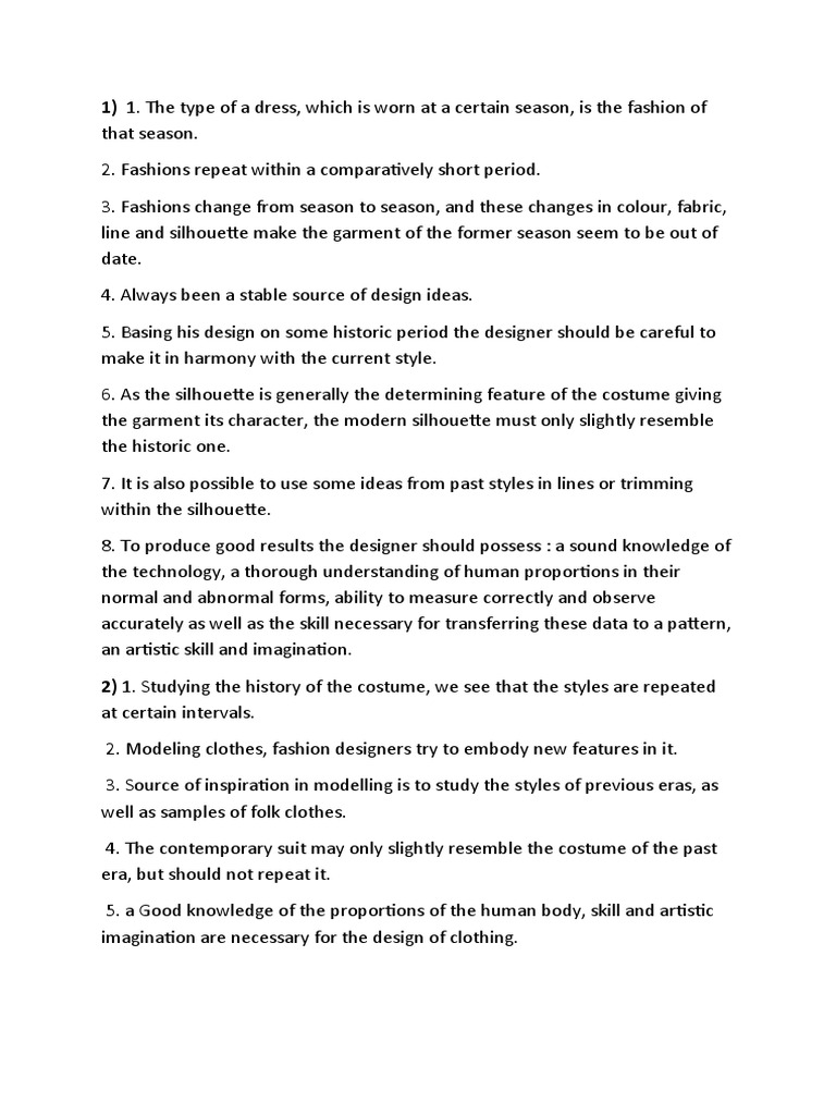 Fashion Design & Historical Influence | PDF | Lifestyle
