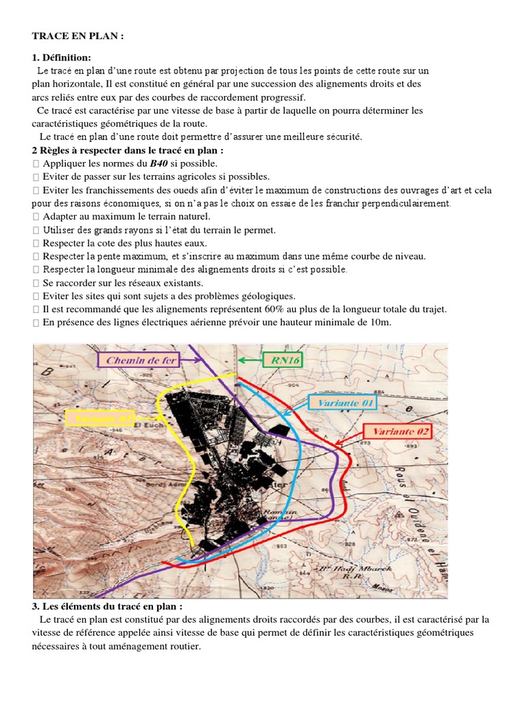 TRACE EN PLAN-converti | PDF | Courbe | Analyse mathématique