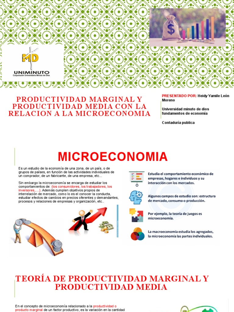 Productividad Marginal | PDF | Microeconomía | Negocios económicos