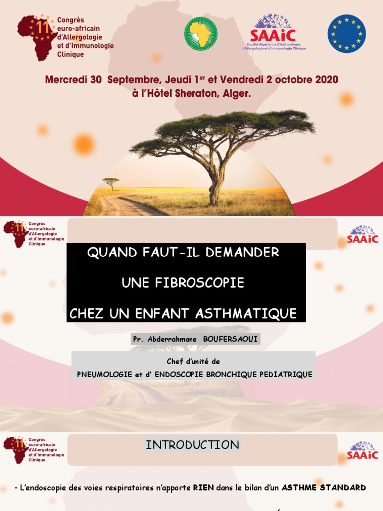 La Fibroscopie Bronchique Chez Un Enfant Asthmatique | PDF | Asthme ...