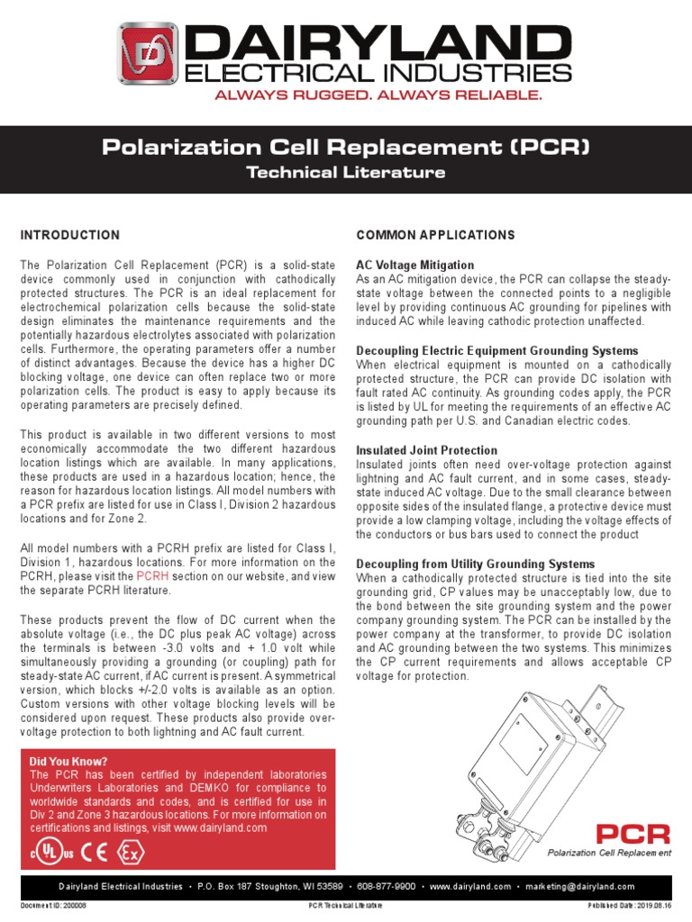 Always Rugged. Always Reliable: An Overview of the Polarization Cell ...