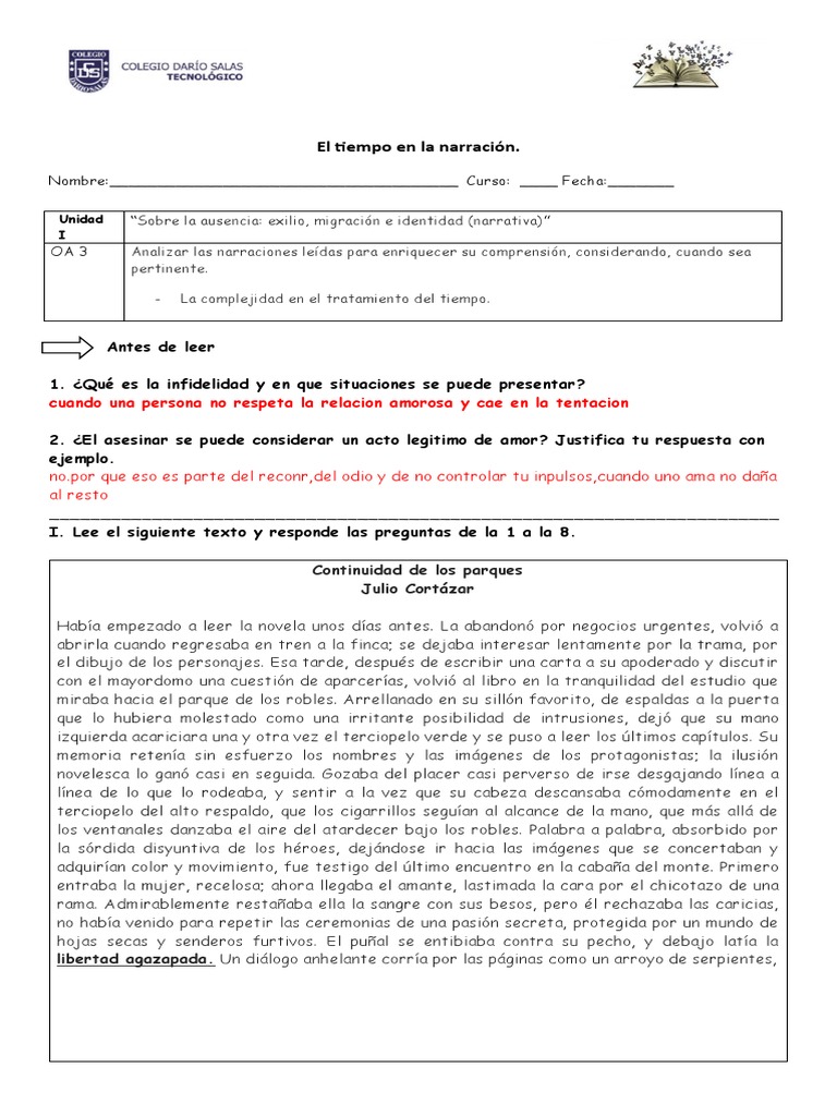 Guia La Continuidad de Los Parques | PDF | Narrativa