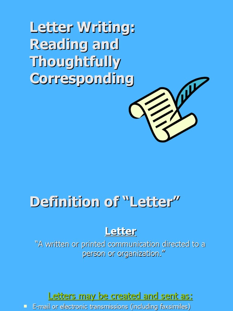 Letter Writing | PDF | Paragraph | Etiquette