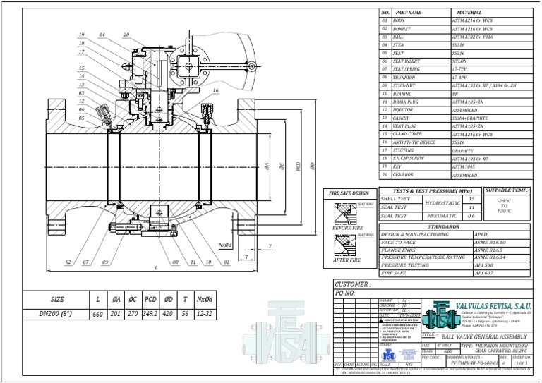 8 in - #600 - TMBV - WCB - SS316 - Gad | Download Free PDF | Equipment | Manufactured Goods