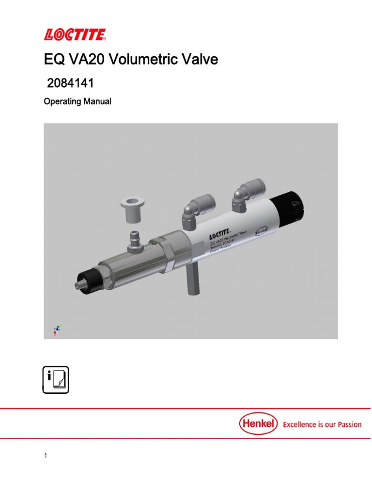 EQ VA20 Volumetric Valve: Operating Manual | PDF | Valve | Implied Warranty