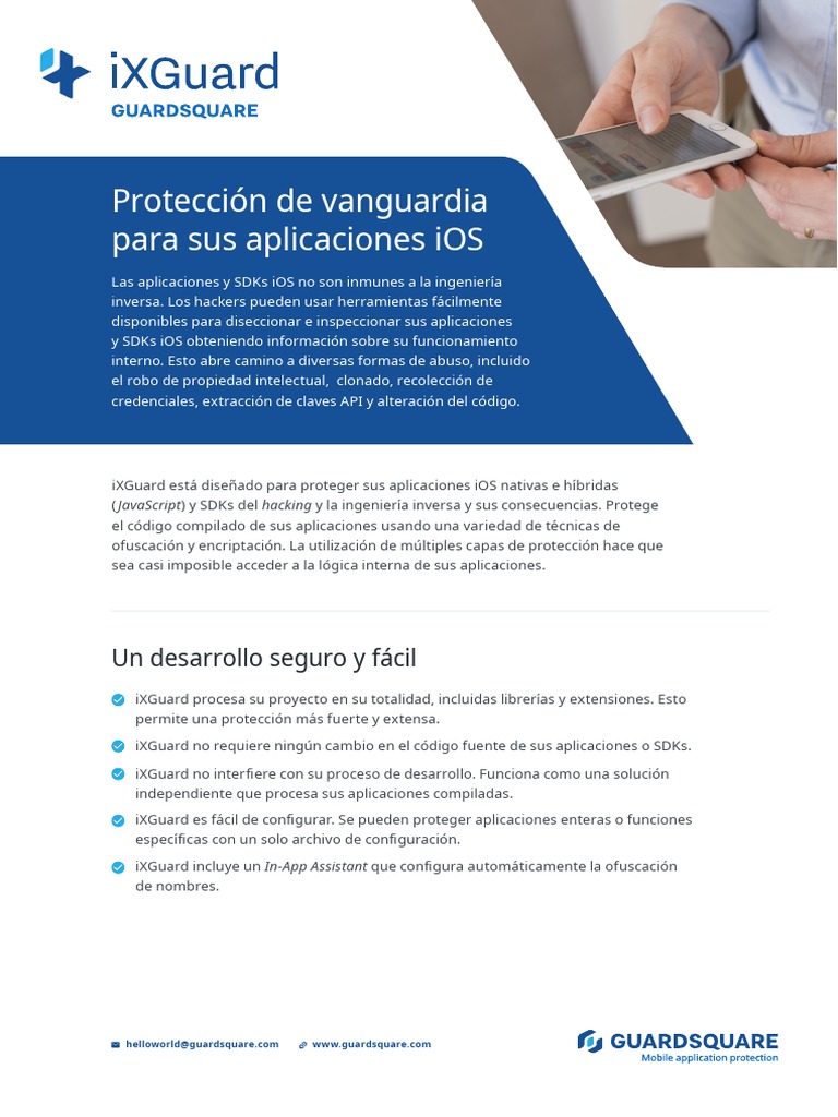 Factsheet iXGuard 3.2 Spanish | PDF | Compilador | Ios