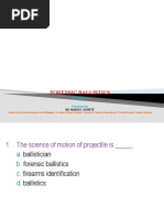 Forensic Ballistic Notes | PDF | Firearms | Cartridge (Firearms)