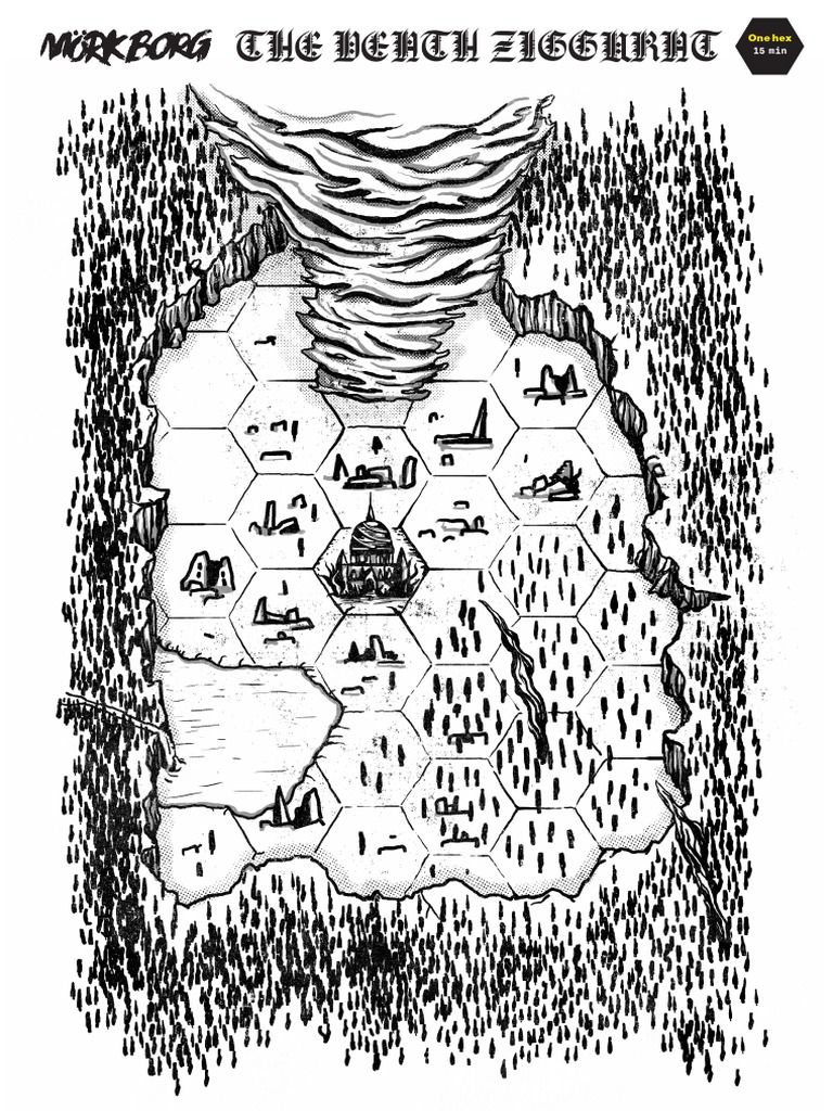 Mork Borg - The-Death-Ziggurat - Player-Map | PDF