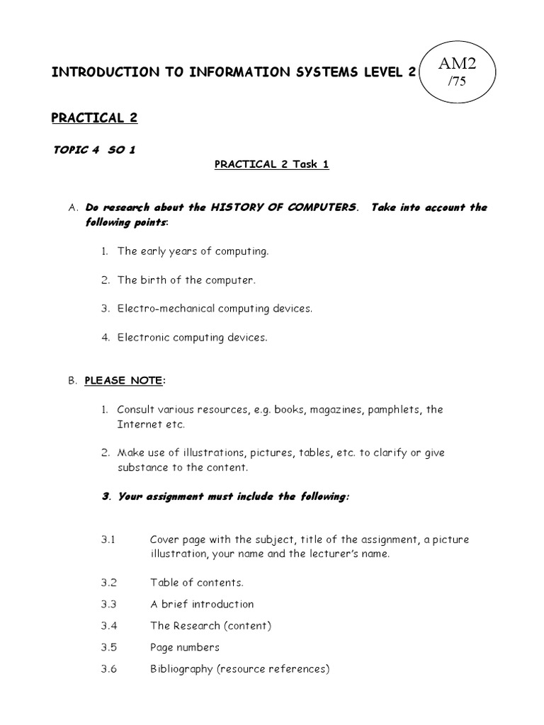 Introduction To Information Systems Level 2 Practical 2: Topic 4 So 1 Practical 2 Task 1 | PDF ...