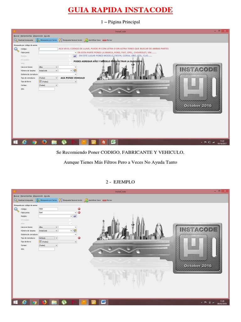 Guía Rápida para Uso de Instacode | PDF