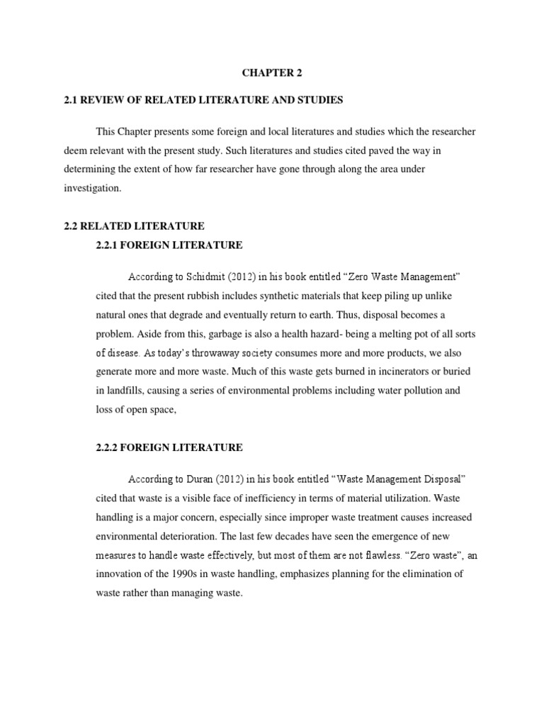 CHAPTER 2 v2 | PDF | Waste Management | Waste