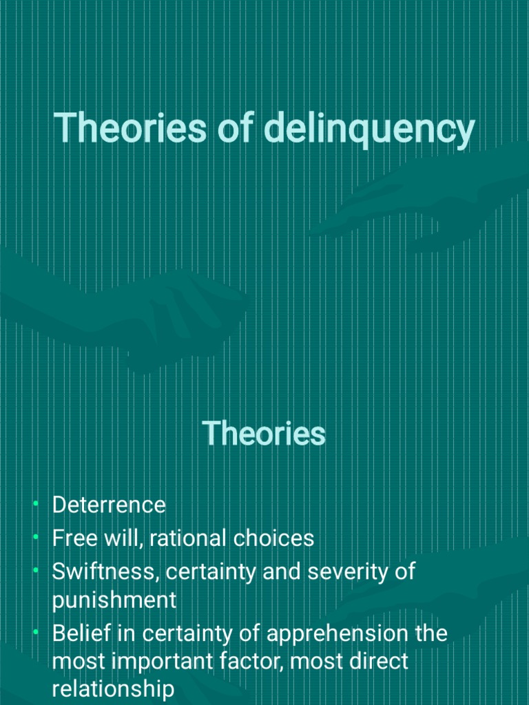 Theories of Delinquency | PDF | Juvenile Delinquency | Deviance (Sociology)