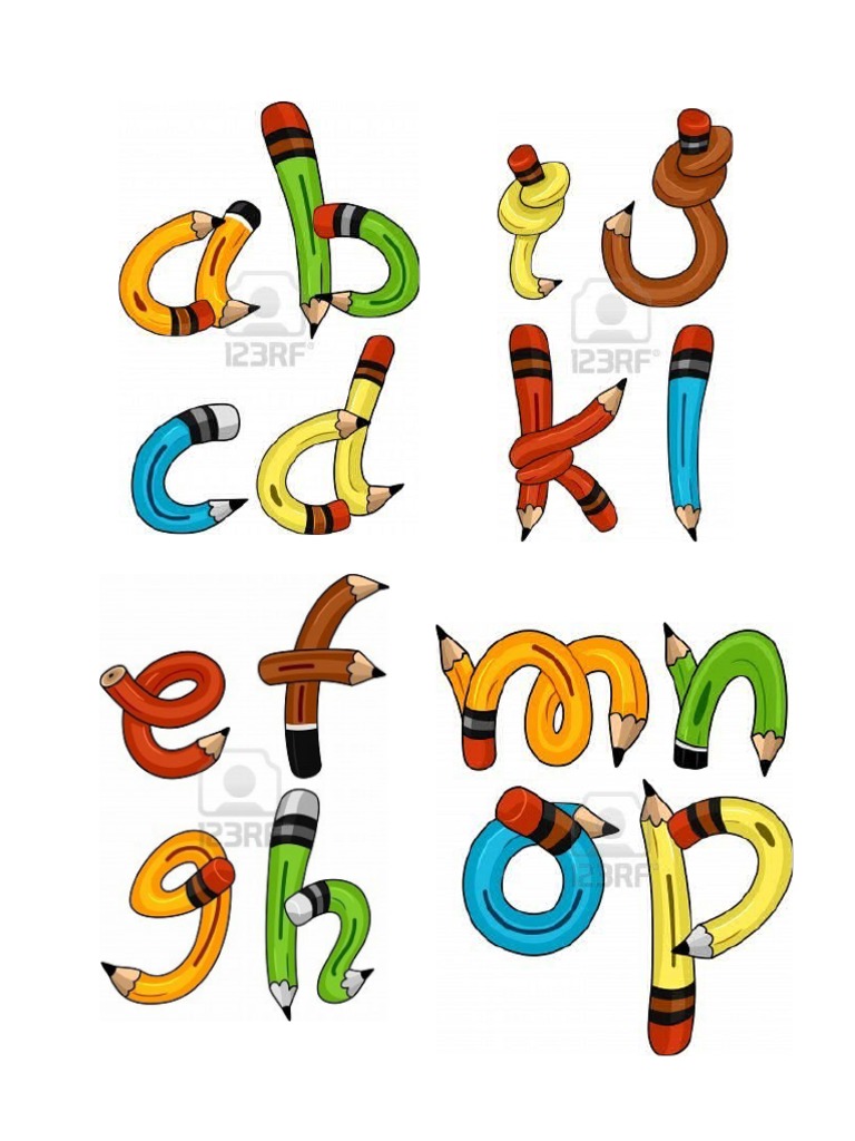 Letras en Forma de Lapiz | PDF