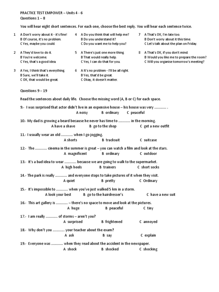 Units 4-6 Test | PDF