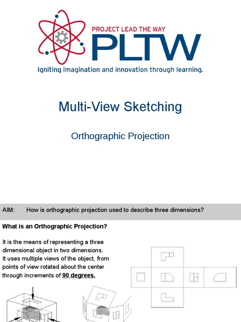 008-Orthographic Projection (Detailed) | PDF | Geometry | Classical Geometry