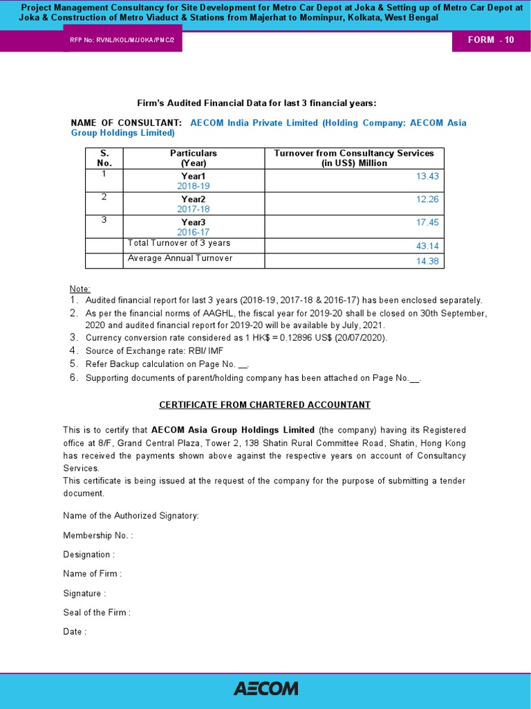AECOM India Private Limited (Holding Company: AECOM Asia Group Holdings ...