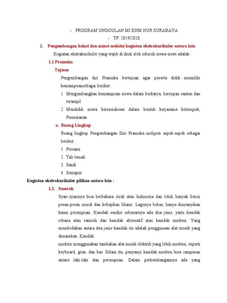 Program Unggulan | PDF