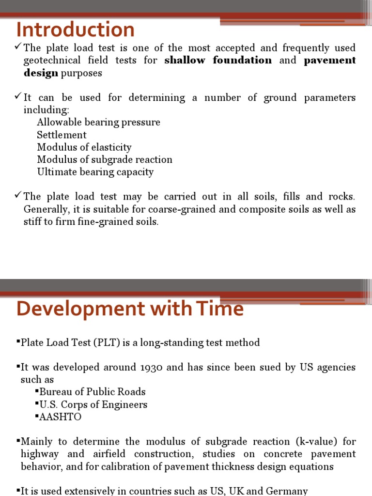 Plate Load Test | PDF | Geotechnical Engineering | Civil Engineering