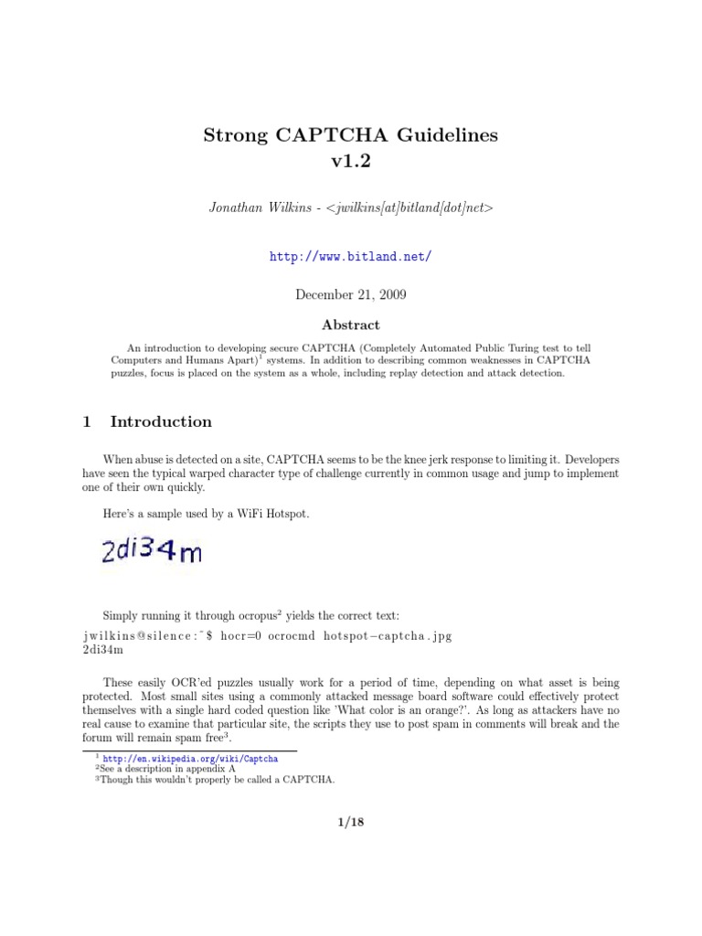 Captcha | PDF