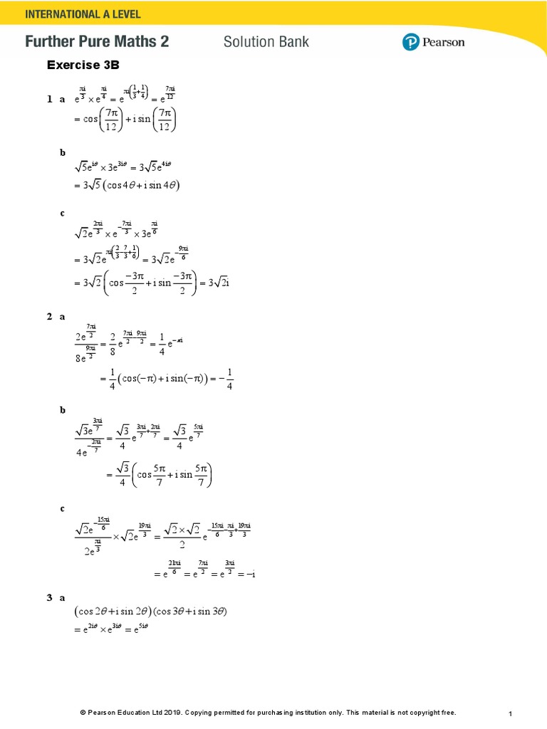 Ial Maths fp2 Ex3b | PDF | Teaching Mathematics | Mathematical Analysis