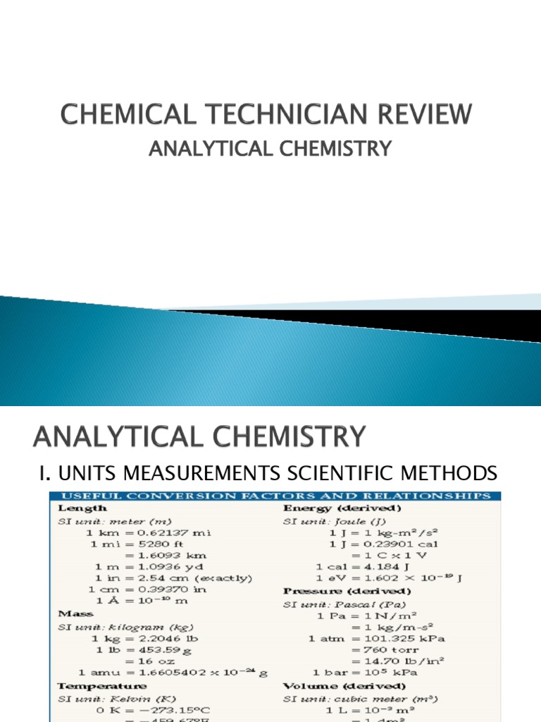 Analytical Chemistry Exam Review Guide | PDF | Chemical Compounds ...