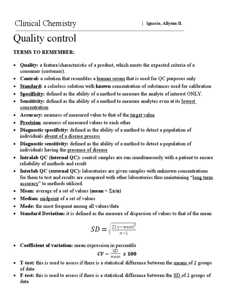 Clinical Chemistry Notes - ABI | PDF | Lipoprotein | Spectrophotometry