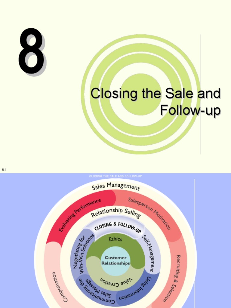 Closing The Sale and Follow-Up | PDF | Sales | Economies