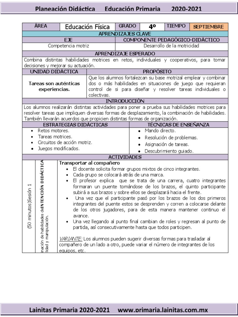 Fortaleciendo la base motriz a través de la combinación de habilidades ...
