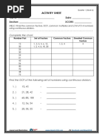 Addition - A2: Math Window Card Name: - Grade Level - Date | PDF