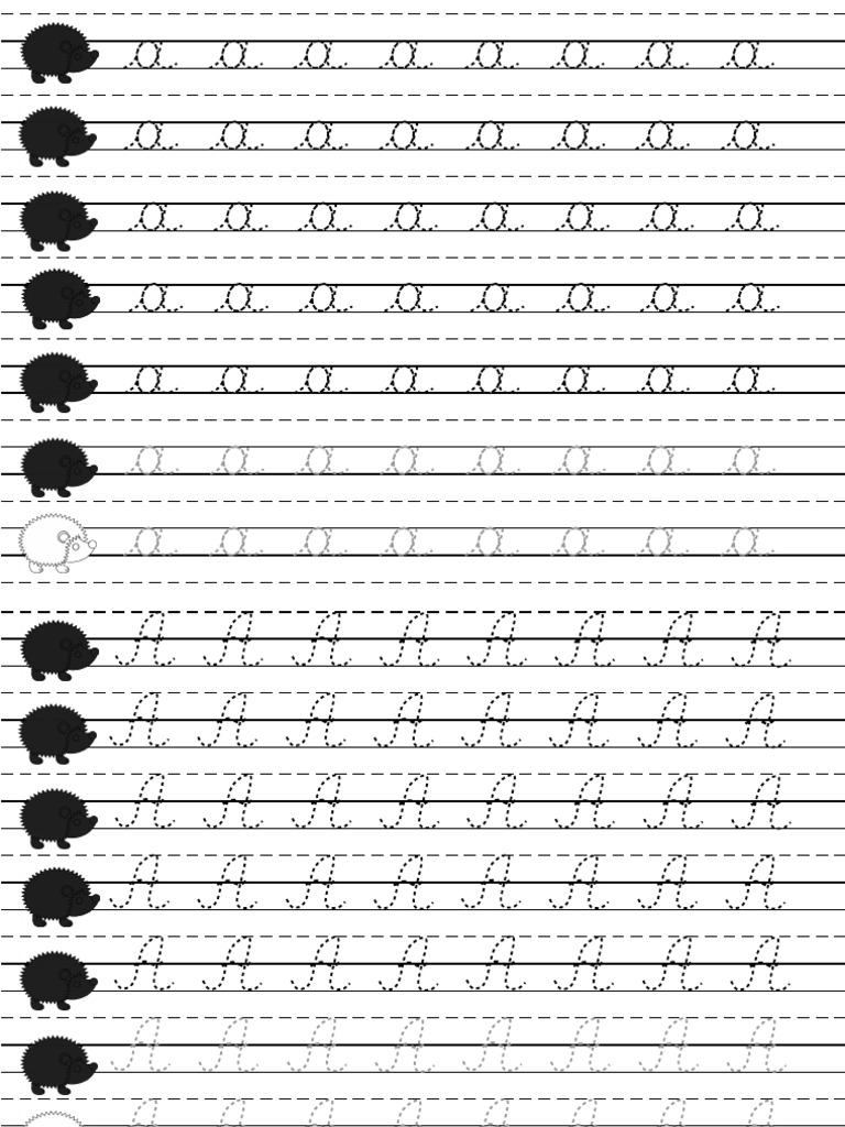 Fise Scrierea Literelor de Mână | PDF