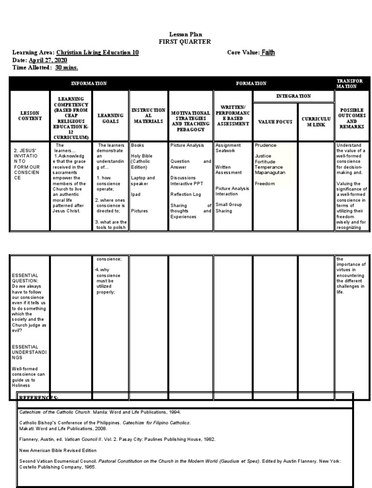 Formation of Conscience LP | PDF | Conscience | Catholic Church