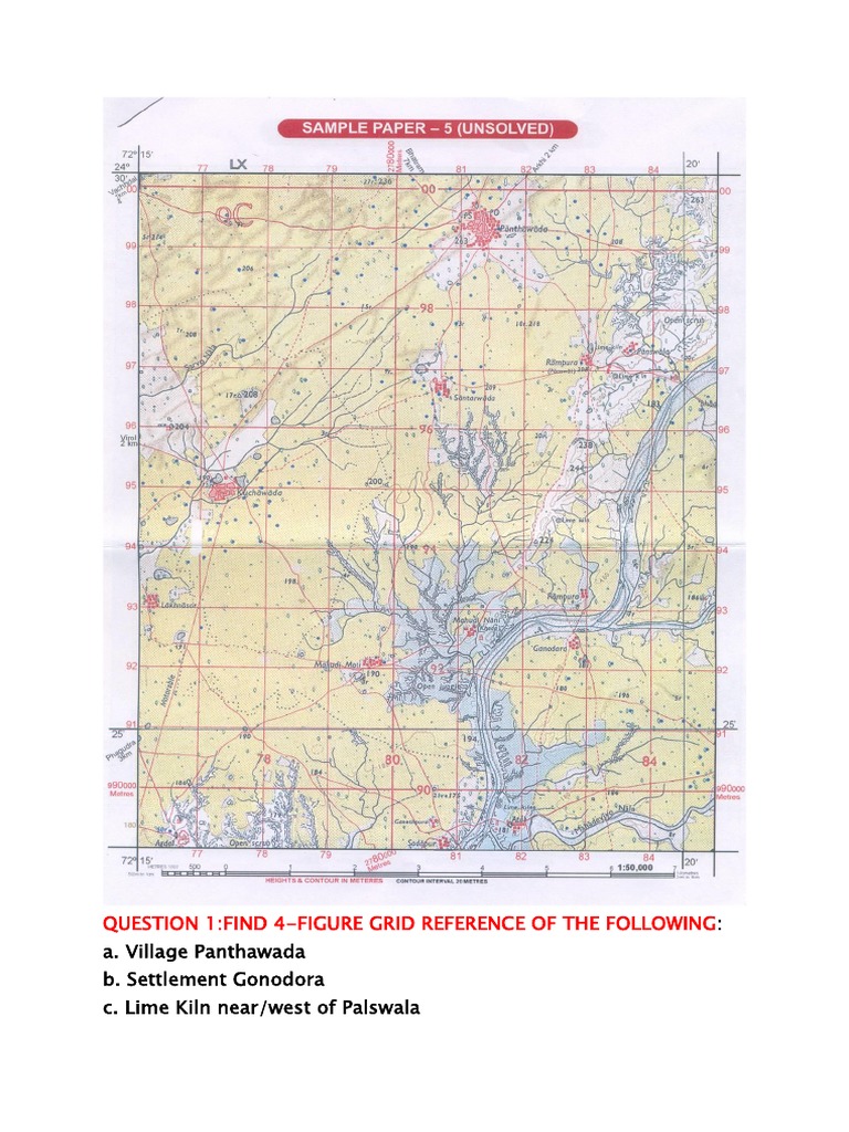 Sample Toposheet Practice 3 | PDF | Nature