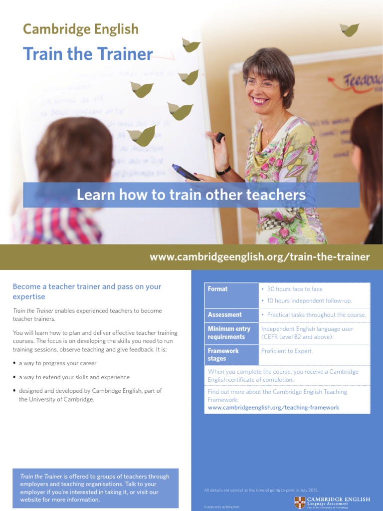 Learn How To Train Other Teachers | PDF