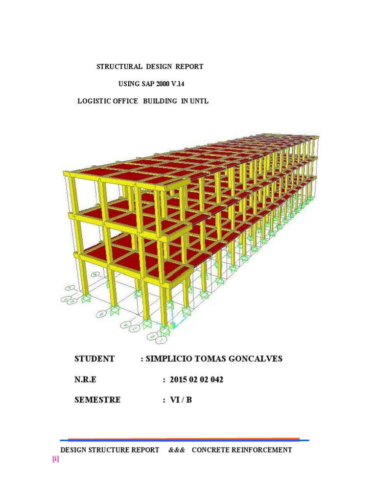 Structural Design Report for UNTL Office | PDF | Young's Modulus ...