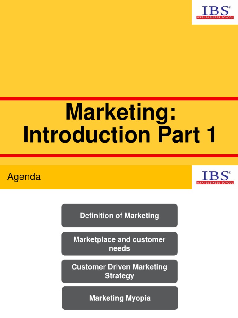 Introduction To Marketing-Part 1 PDF | PDF | Marketing | Marketing Strategy