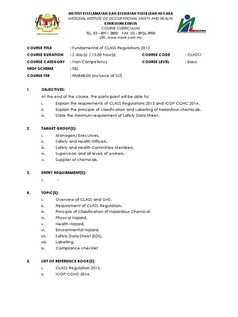 Fundamental of CLASS Regulation | PDF | Labor Relations | Occupational ...