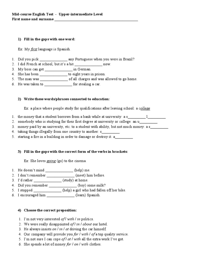 Test - Upper - F2F - Unit1-3 - FINAL | PDF | Dolphin | Languages