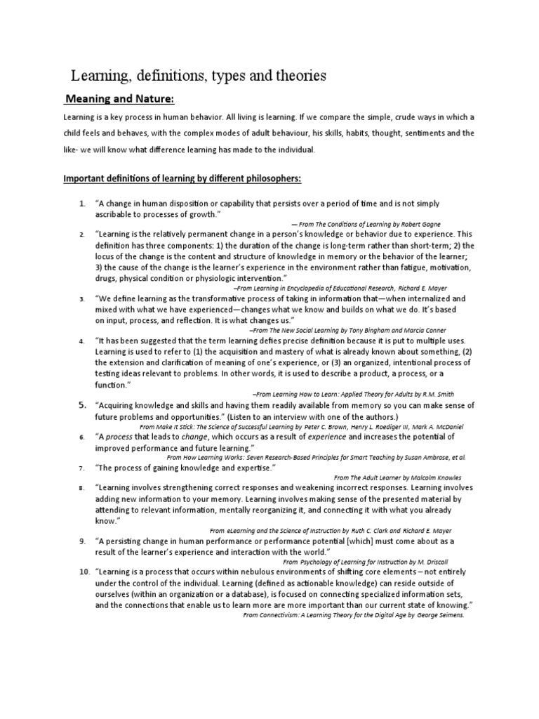 Learning Full Assignment | PDF | Learning | Behavior