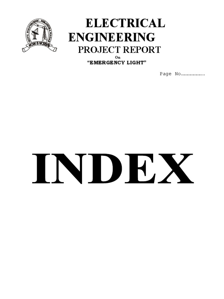 Electrical Engineering: Project Report | PDF | Capacitor | Printed ...