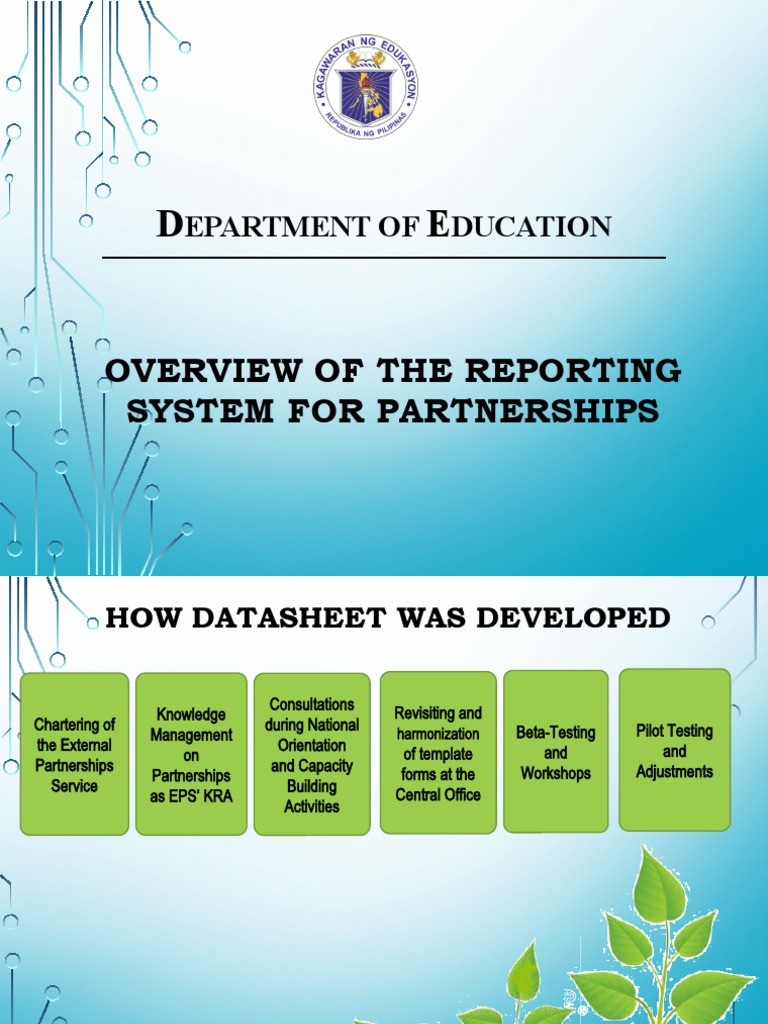 Overview of The Reporting System For Partnerships | PDF | Software ...